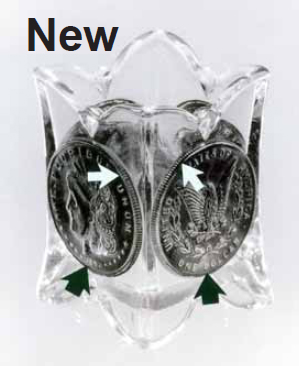 U.S. Coin Pattern Pressed Glass